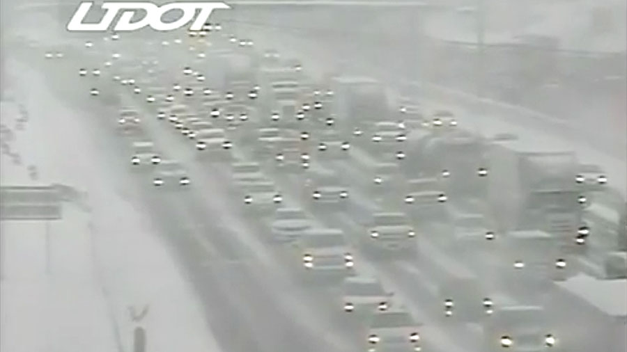 Drivers Struggle With Heavy Snow During Morning Commute - KSLTV.com