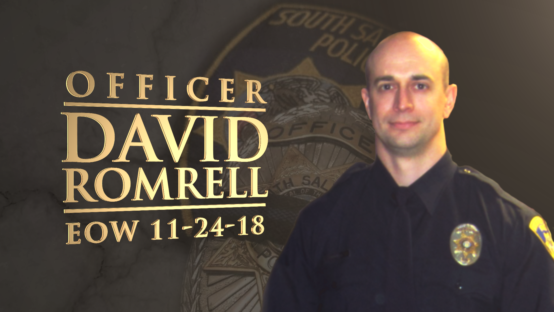 LIVE: Memorial Service For South Salt Lake Police Officer David Romrell