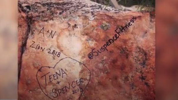 Man turns himself in for graffiti at Zion National Park - KSLTV.com