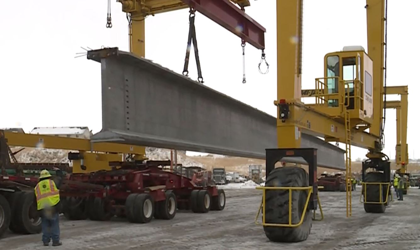 UDOT Transporting Largest Bridge Beams In Utah For I-15 Project - KSLTV.com
