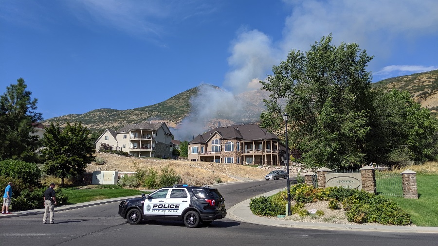 Dry Canyon Fire Burns 20 Acres Near Utah County Homes