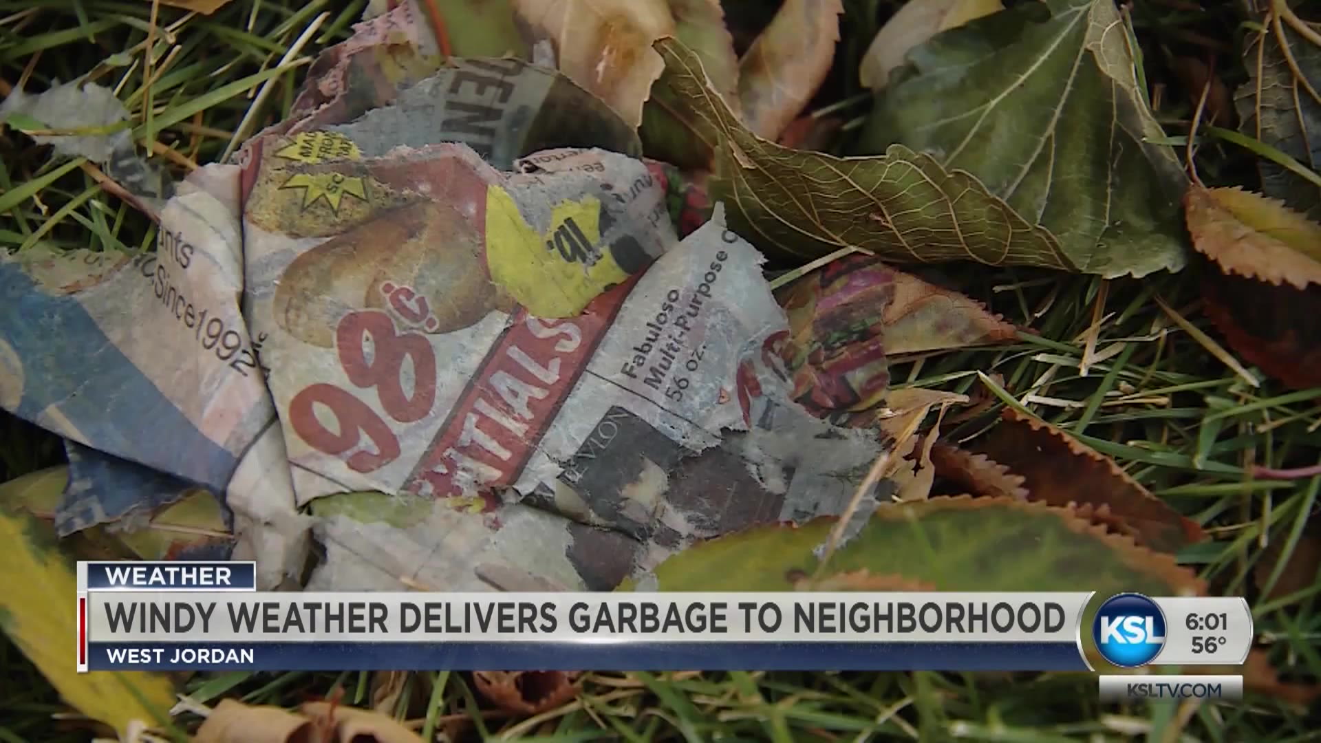 Windy Days Blow More Waste To West Jordan Neighborhoods Near Recycling ...