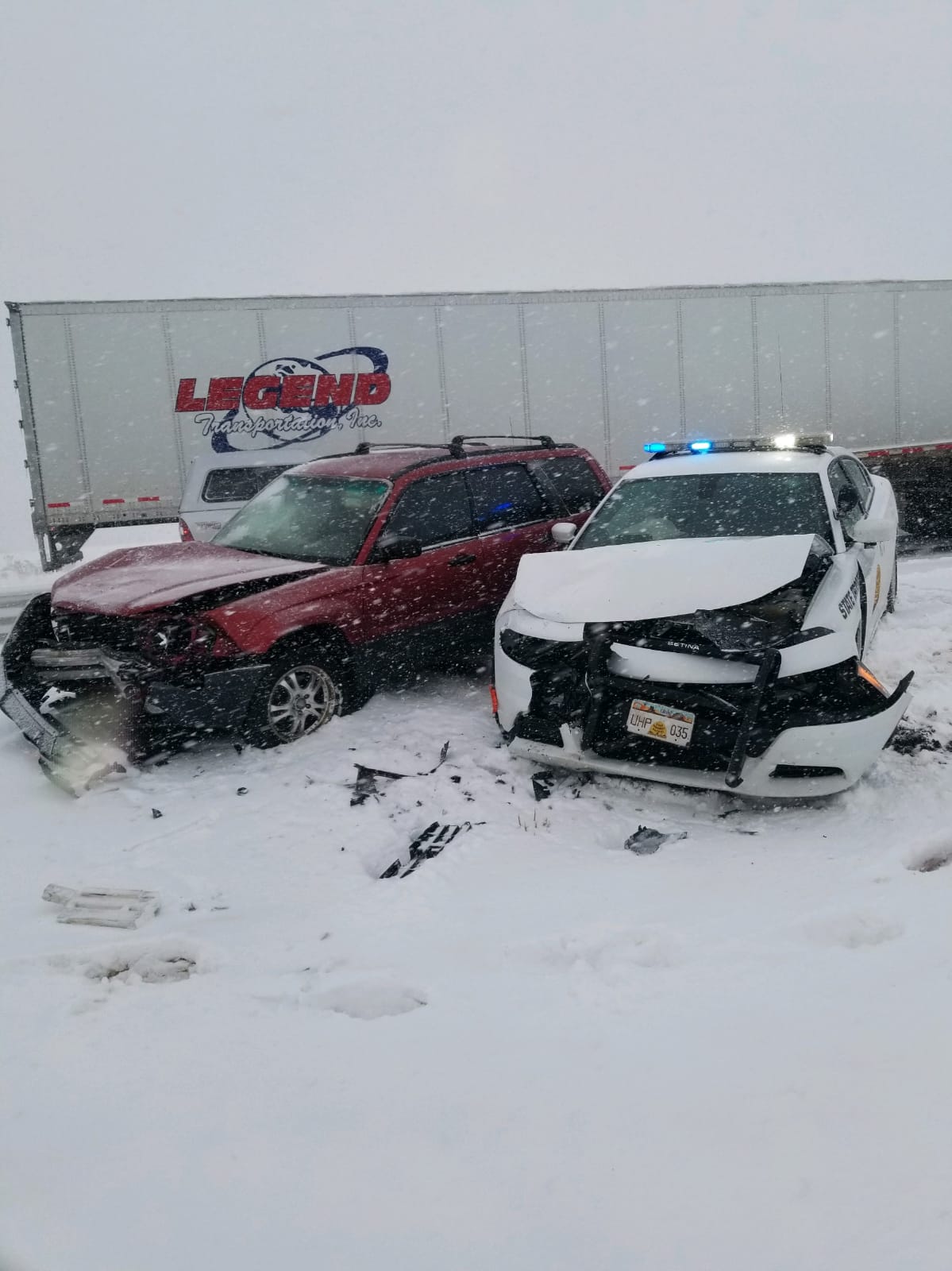 Several Crashes On I-15 Near Beaver; UHP Trooper Hit While Responding