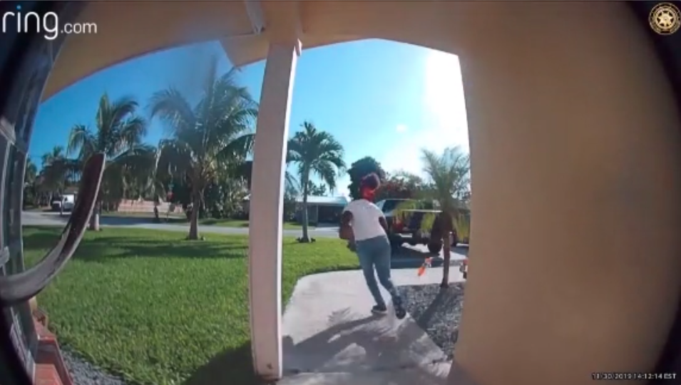 Florida Amazon Driver Catches Porch Pirate