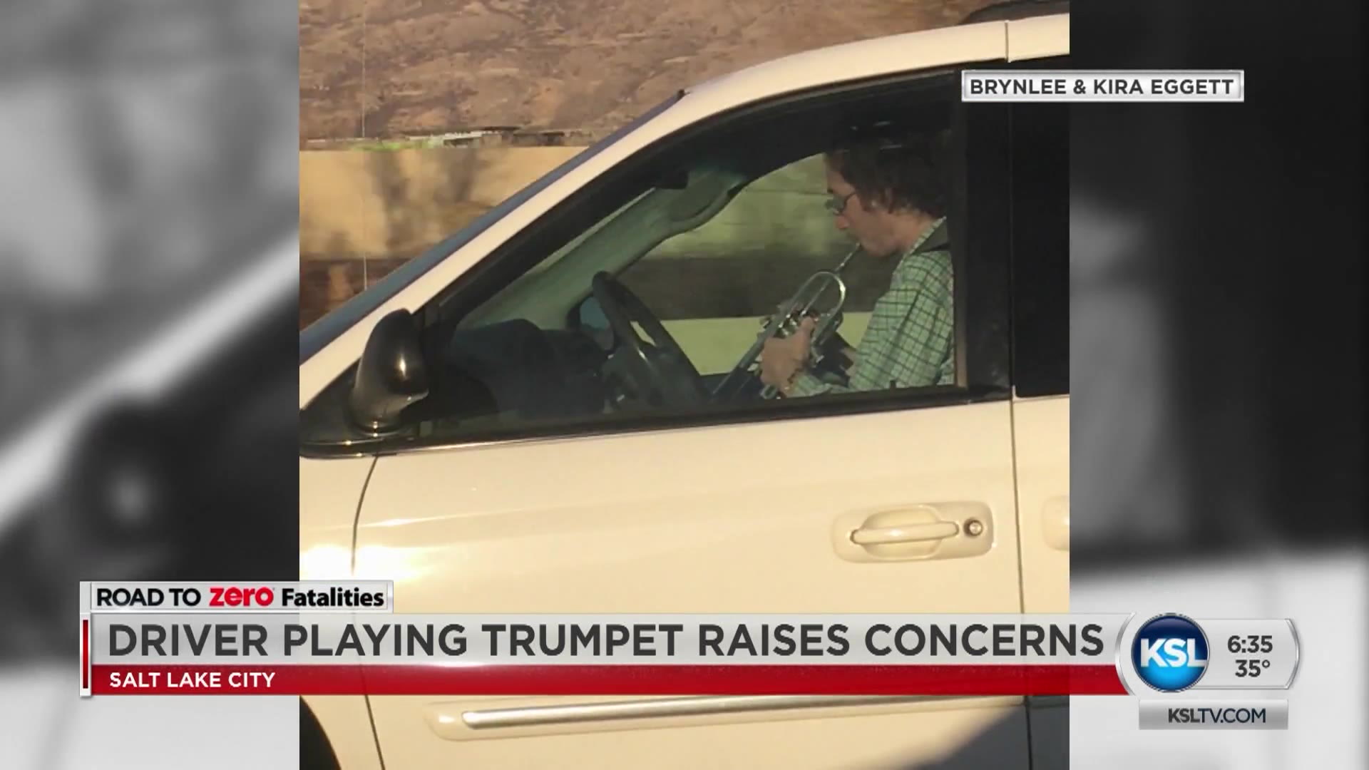 Distracted Driver Seen Playing Trumpet Behind The Wheel - KSLTV.com