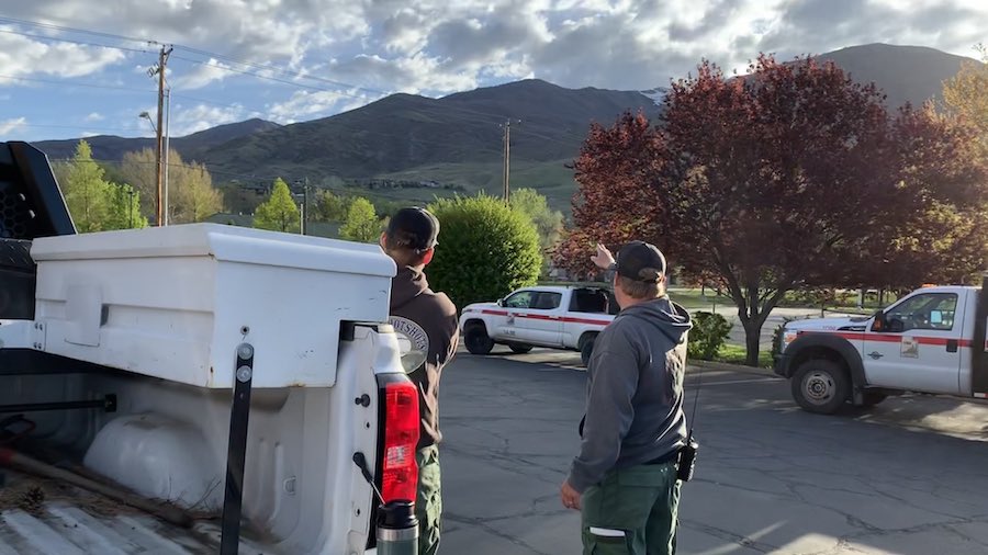 Fire Crews Hike Up Canyon To Put Out Brush Fire Near Farmington - KSLTV.com