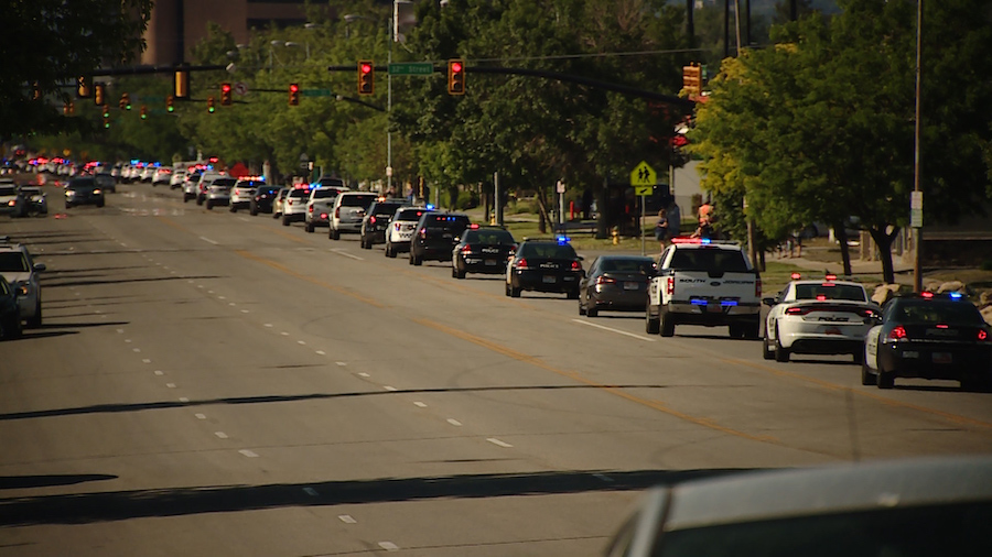 Police Procession Brings Fallen Officer Nate Lyday Home