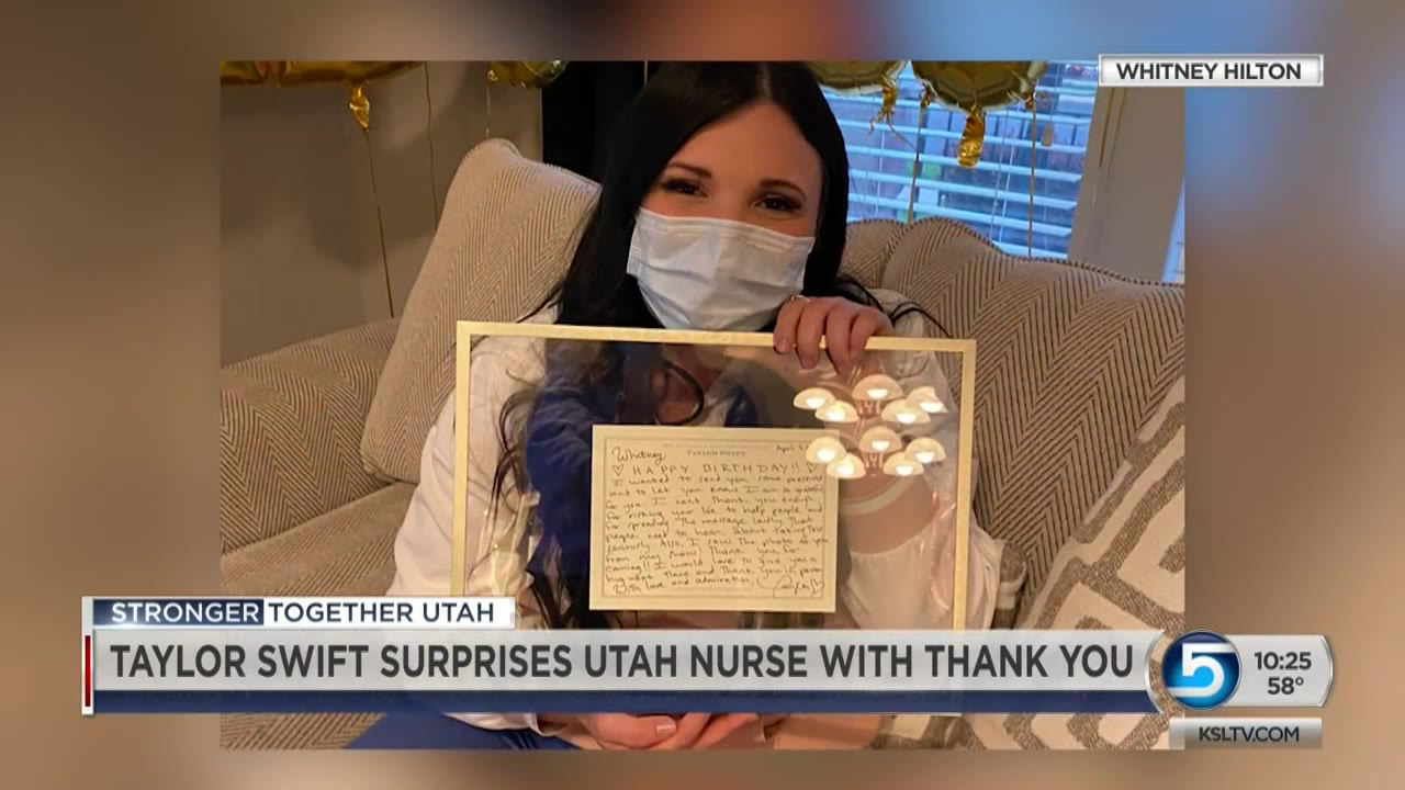Taylor Swift Thanks, Surprises Utah Nurse With Gifts For Fighting COVID-19
