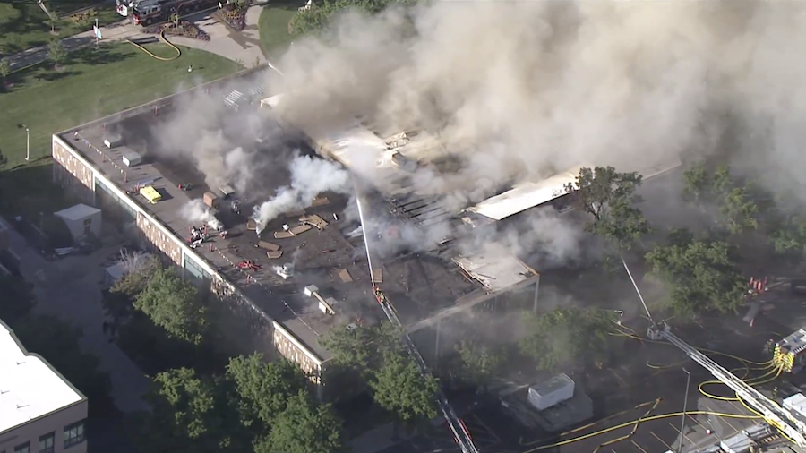 Fire Tears Through Salt Lake Community College Applied Technology Building