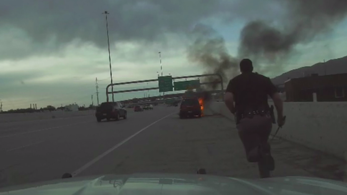 UHP Trooper Praised In Social Media Post After Responding To Car Fire