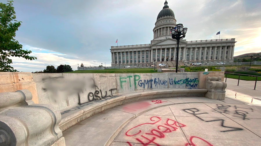 Dept. Of Public Safety Asks For Public's Help To ID Capitol Graffiti ...