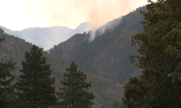 Authorities Work To Contain Fire Above Neffs Canyon