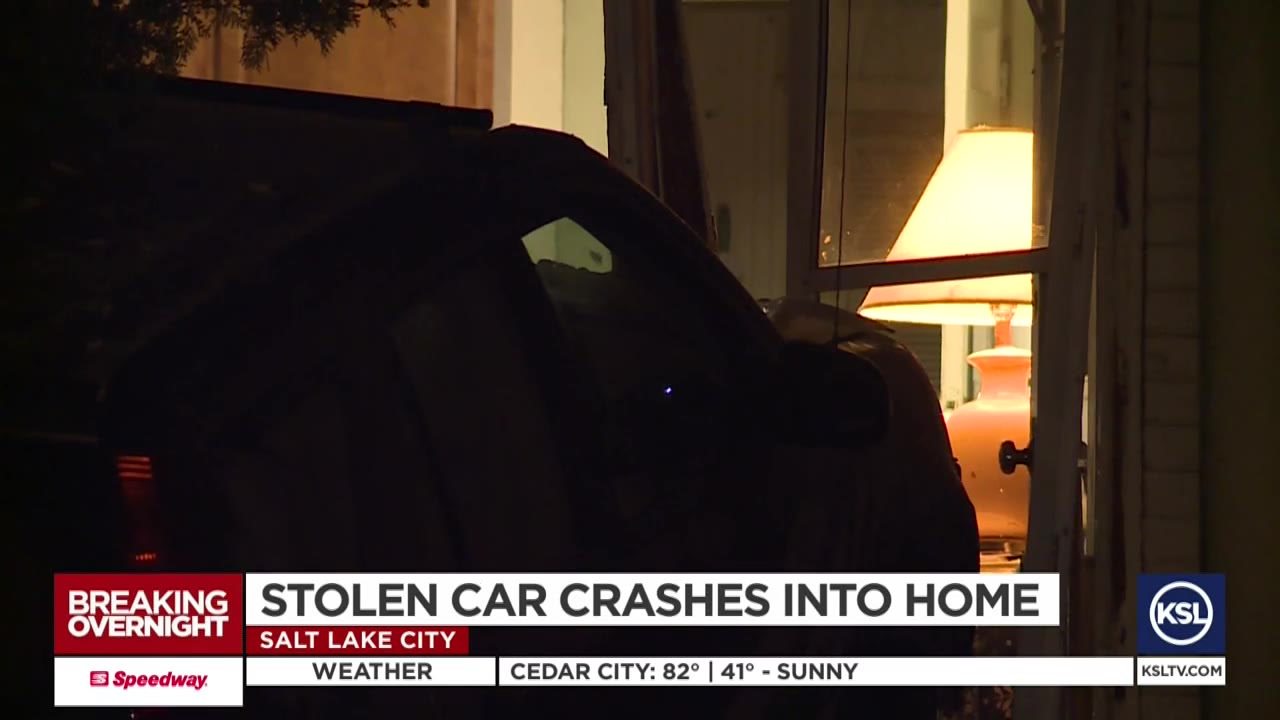 Car Stolen From Logan Crashes Into Salt Lake City Home - KSLTV.com
