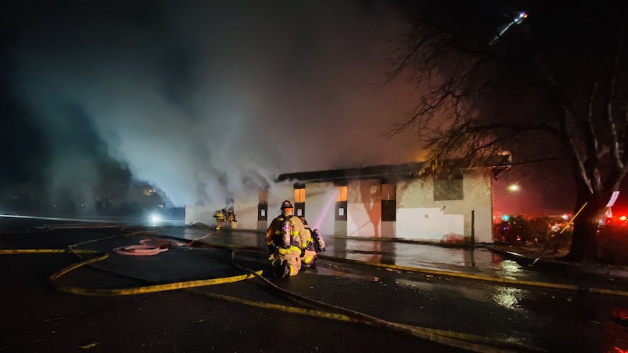 SLC Fire Crews Battle Blaze At Abandoned Structure