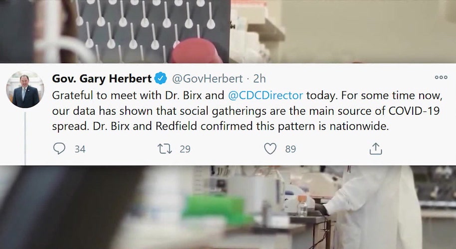 Gov. Herbert Meets With Dr. Birx, CDC Director Dr. Redfield In Utah ...