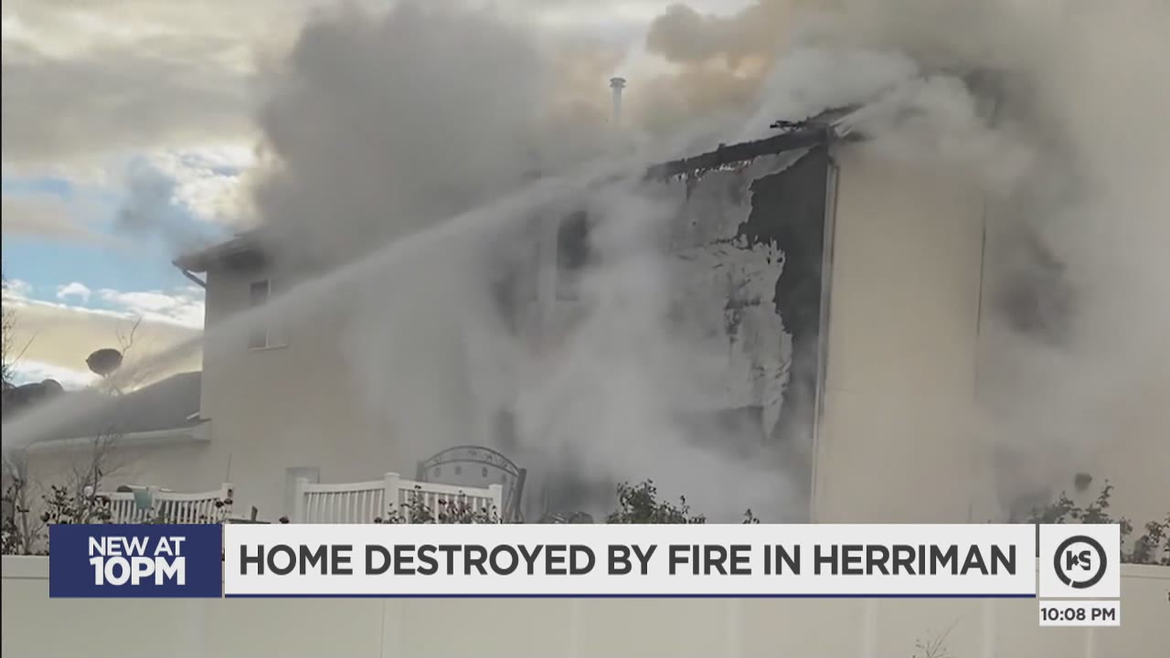 Herriman Home Destroyed By Fire Caused By Outdoor Grill