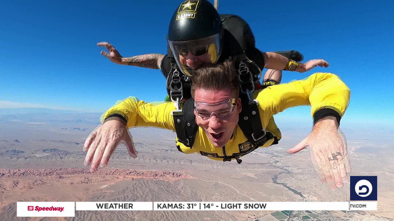 News Specialist Dan Spindle Takes A Dive With The Army's Golden Knights