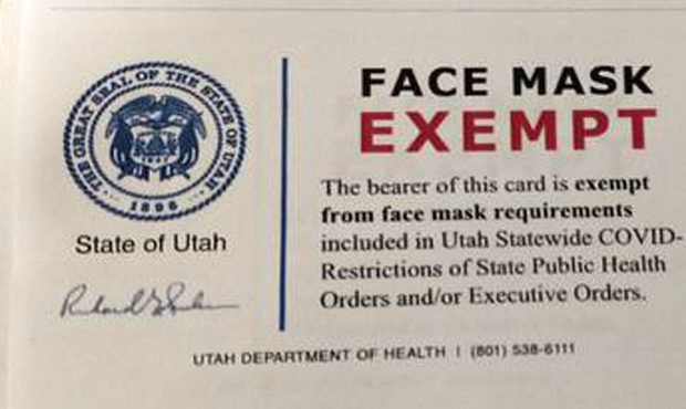 State Health Officials Issue Warning About Fake Face Mask Exemption Cards