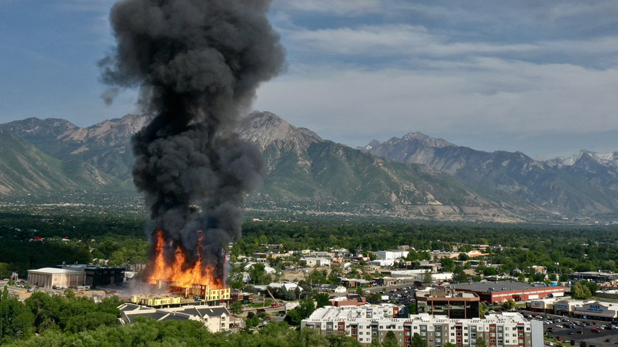 Three-Alarm Fire Burning In Millcreek - KSLTV.com