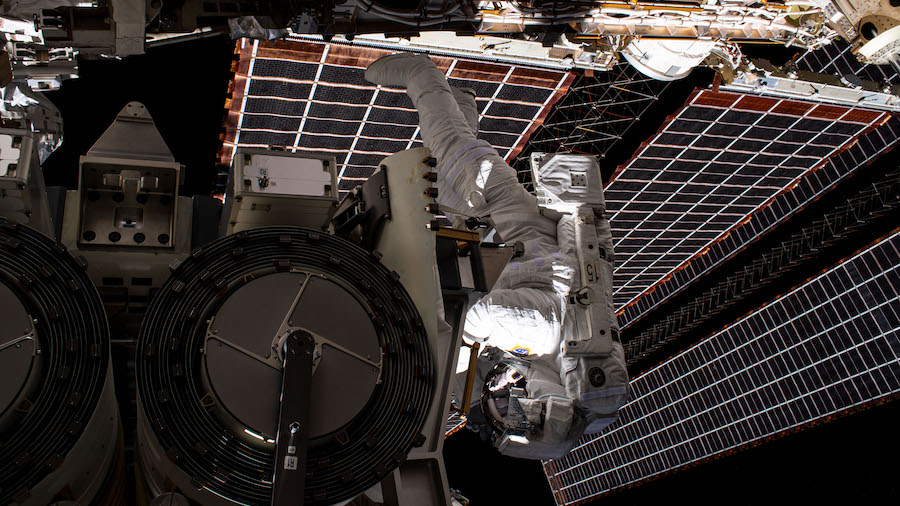 Take 2: Spacewalking Astronauts Install New Solar Panel