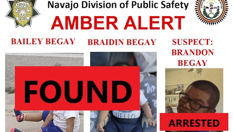 Navajo Police Cancel AMBER Alert After Two Children Found - KSLTV.com