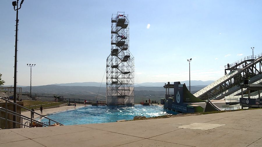 First U.S. High Diving Platforms Open At Utah Olympic Park In Park City