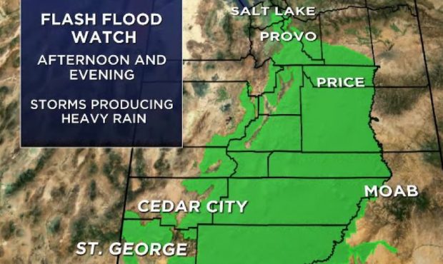Parts Of Utah Under Flash Flood Watches, Red Flag Warnings As Storms ...