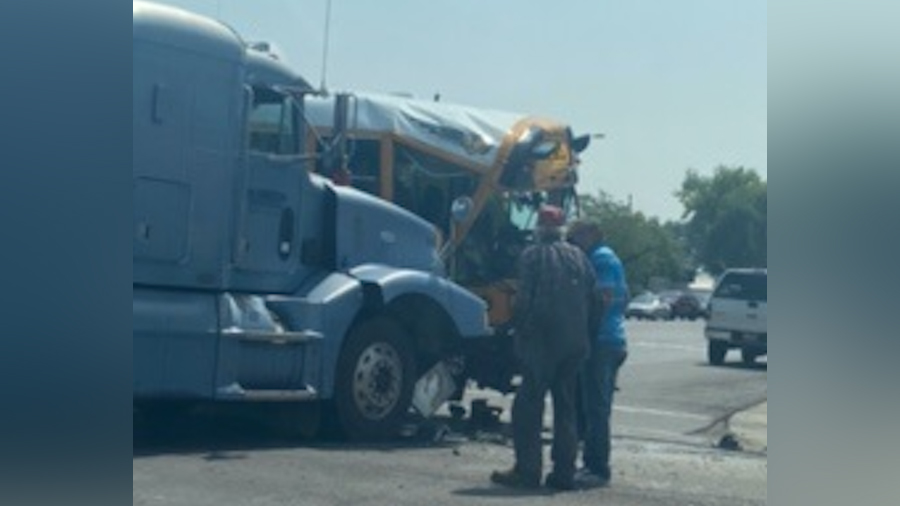 School Bus, Semi Crash In Smithfield Sends One Student To The Hospital ...