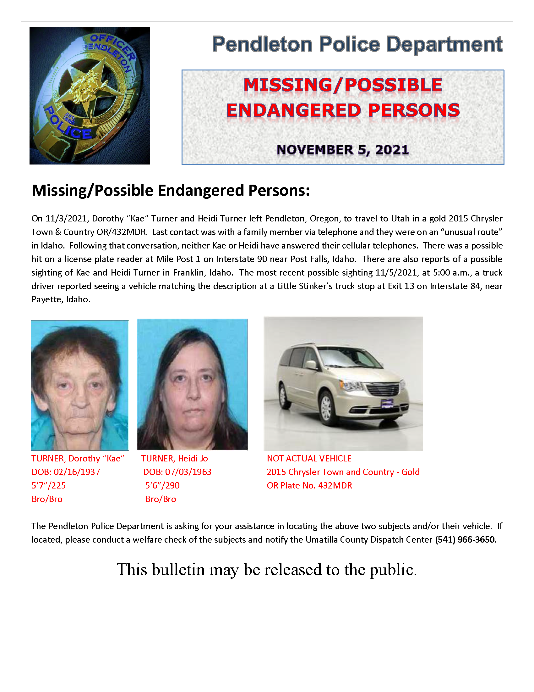 oregon missing persons