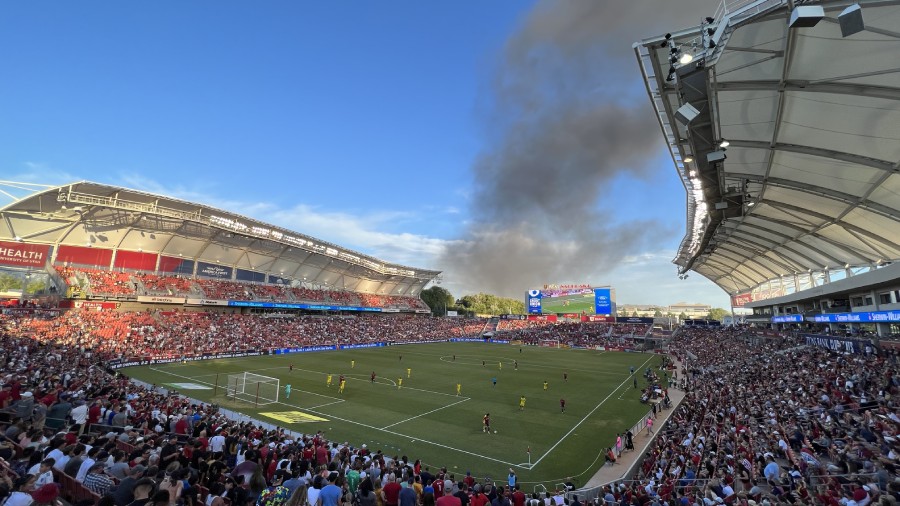 Gymnastics business burns near Rio Tinto during RSL game - KSLTV.com