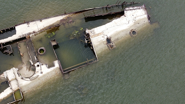 Danube drought reveals parts of hidden World War II history