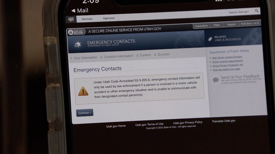 State authorities remind Utahns to update their emergency contacts ...