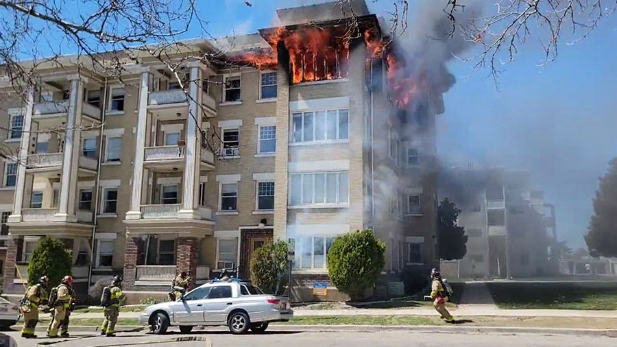 Crews respond to apartment fire in the Avenues