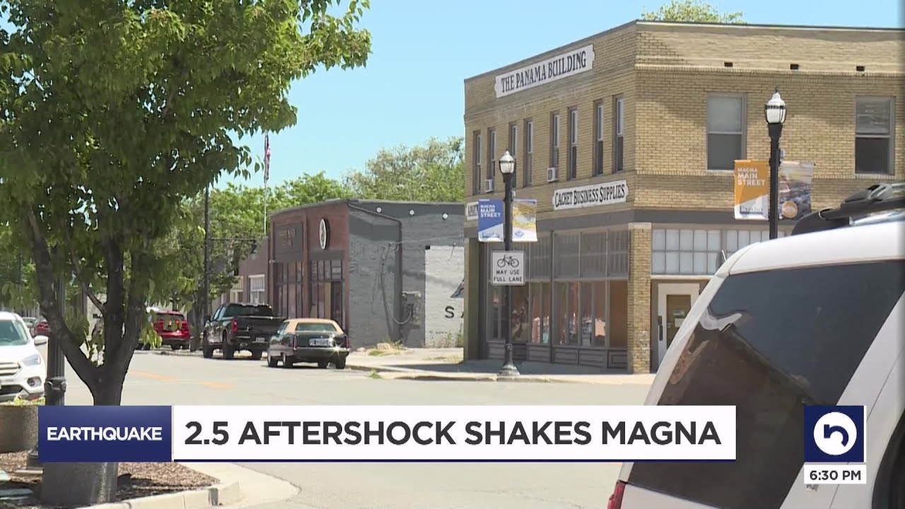 Video: Wednesday tremblor was aftershock from Magna 2020 earthquake ...