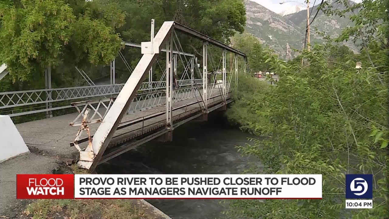 Video: Provo River to run closer to flood stage as managers navigate ...