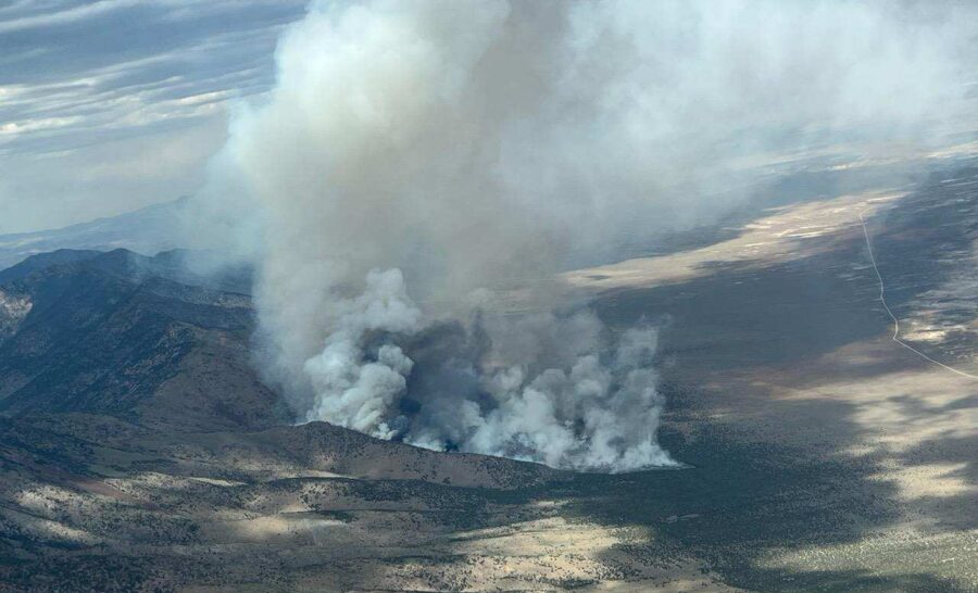 Multiple Utah fires burning near Nevada border