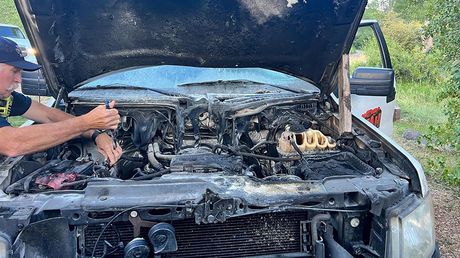 Two unrelated vehicle fires start at separate nearby campgrounds in ...