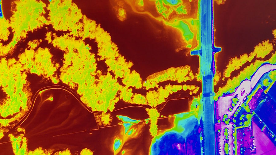 Peak river flow, and a drone, brought a unique chance for study of ...