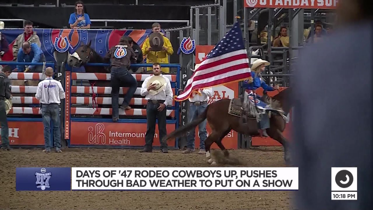 Video: Despite rain, Utah Days of '47 Rodeo rides on - KSLTV.com