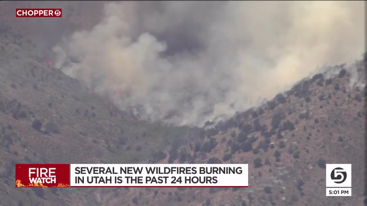 Video: Four new Utah wildfires started within 24 hours of each other ...