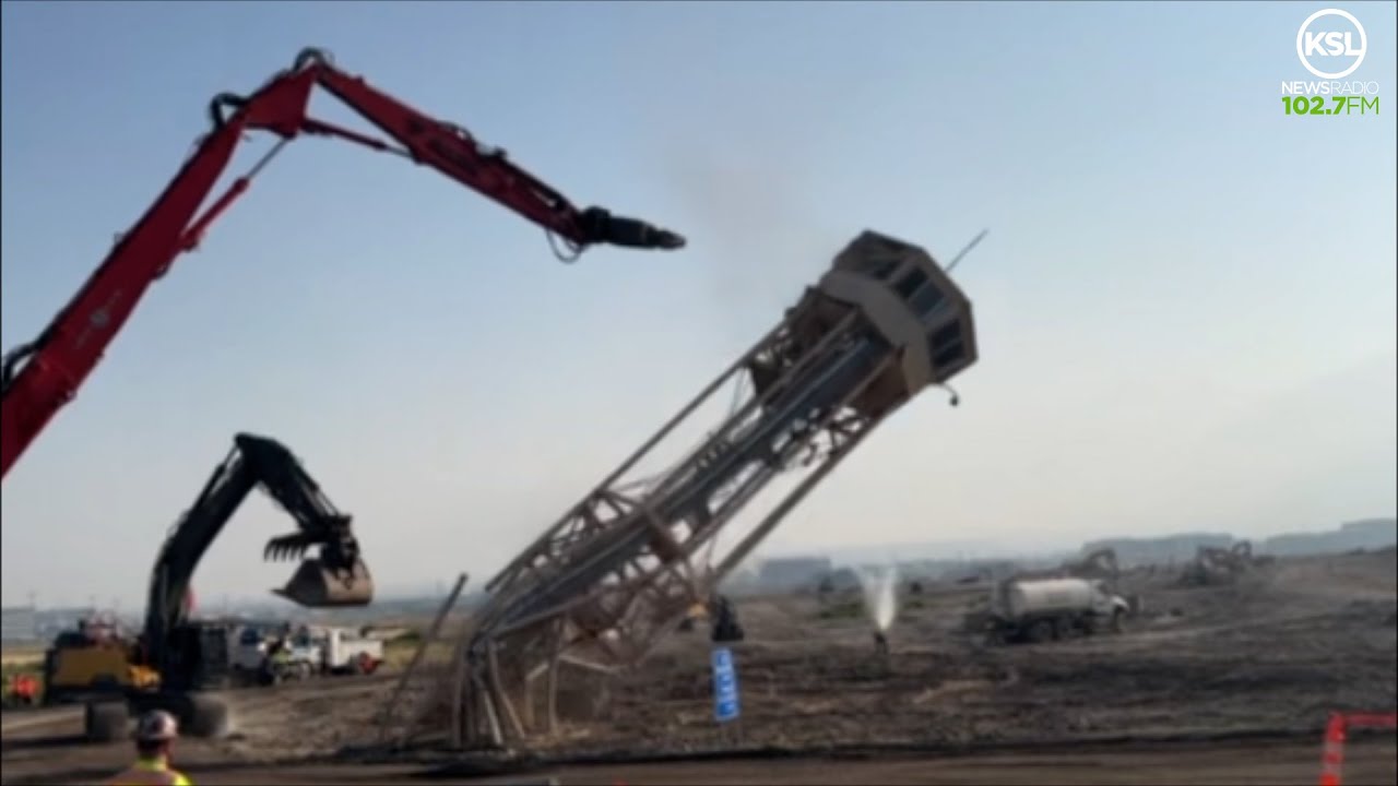 Video: Guard tower at old Utah State Prison demolished - KSLTV.com