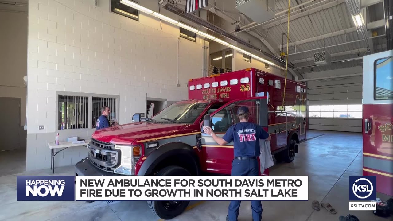 Video: South Davis Metro Fire gets new ambulance as North Salt Lake ...