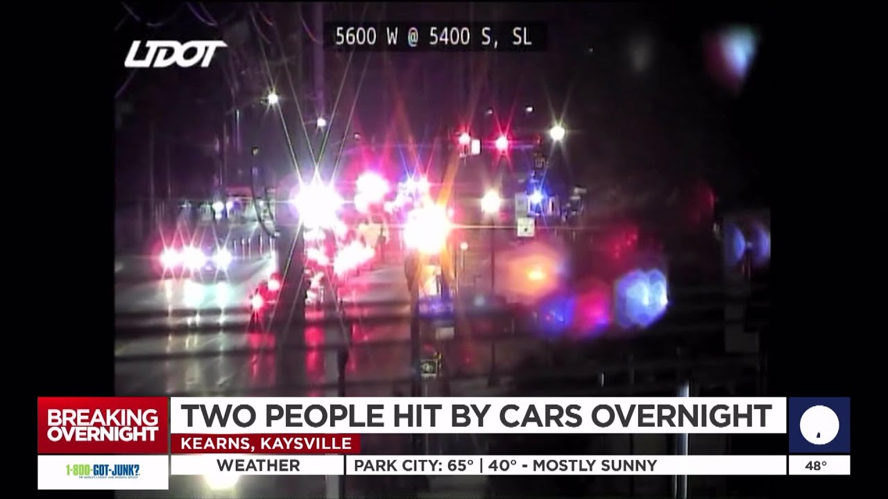 Video: Two people hit by cars in two cities overnight - KSLTV.com