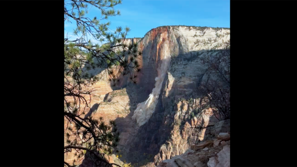 Rockfall creates spectacle at Zion National Park, no significant injuries