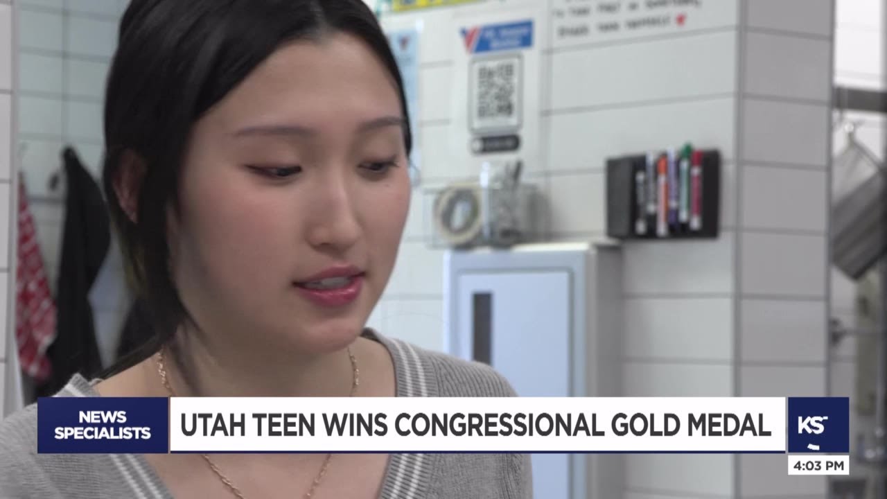 Video: Utah teen receives Congressional Award Gold Medal for ...