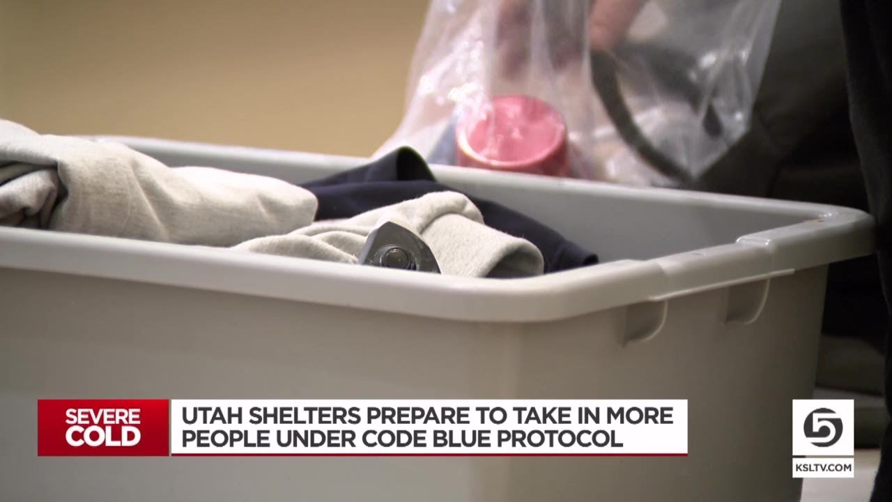 Video: Utah shelters prepare to take in more people under Code Blue ...