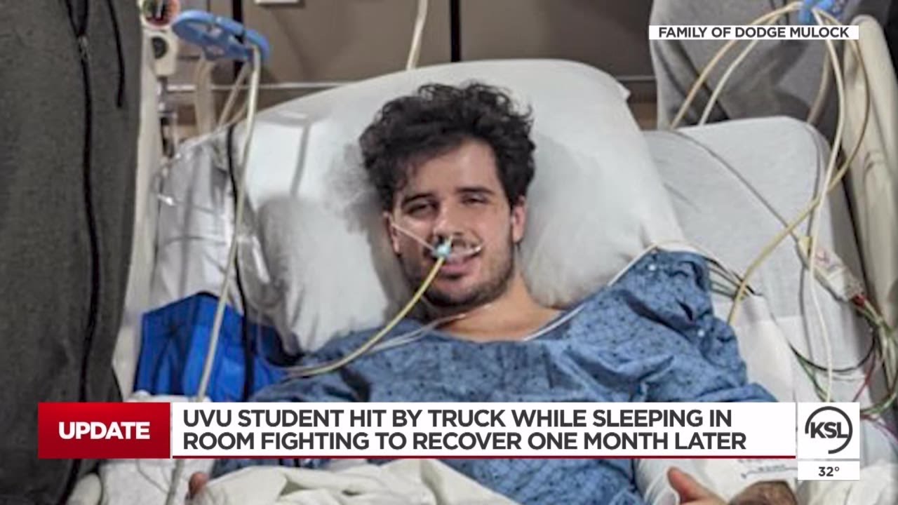 Video: Utah student fights to recover after truck crashed through his ...