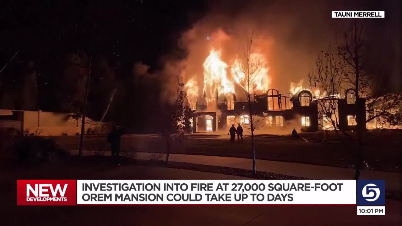 Video: Investigation into fire at 27,000 square-foot Orem home could ...