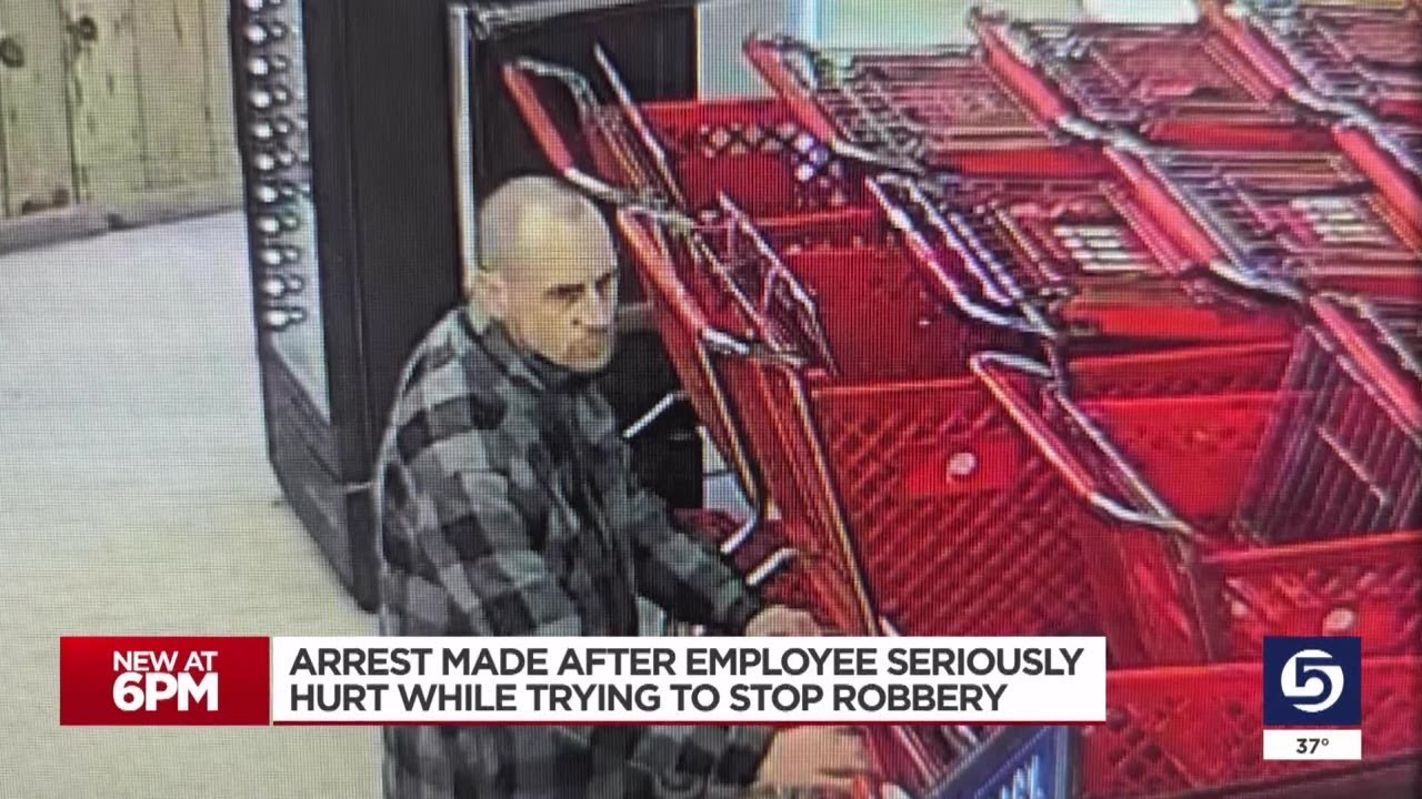 Video: Arrest made after employee seriously hurt while trying to stop ...