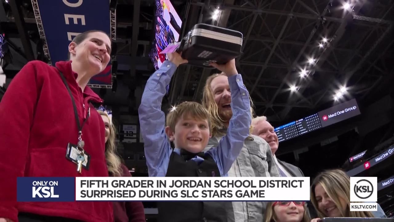 Video: 5th grader gets surprise gift at SLC Stars game - KSLTV.com